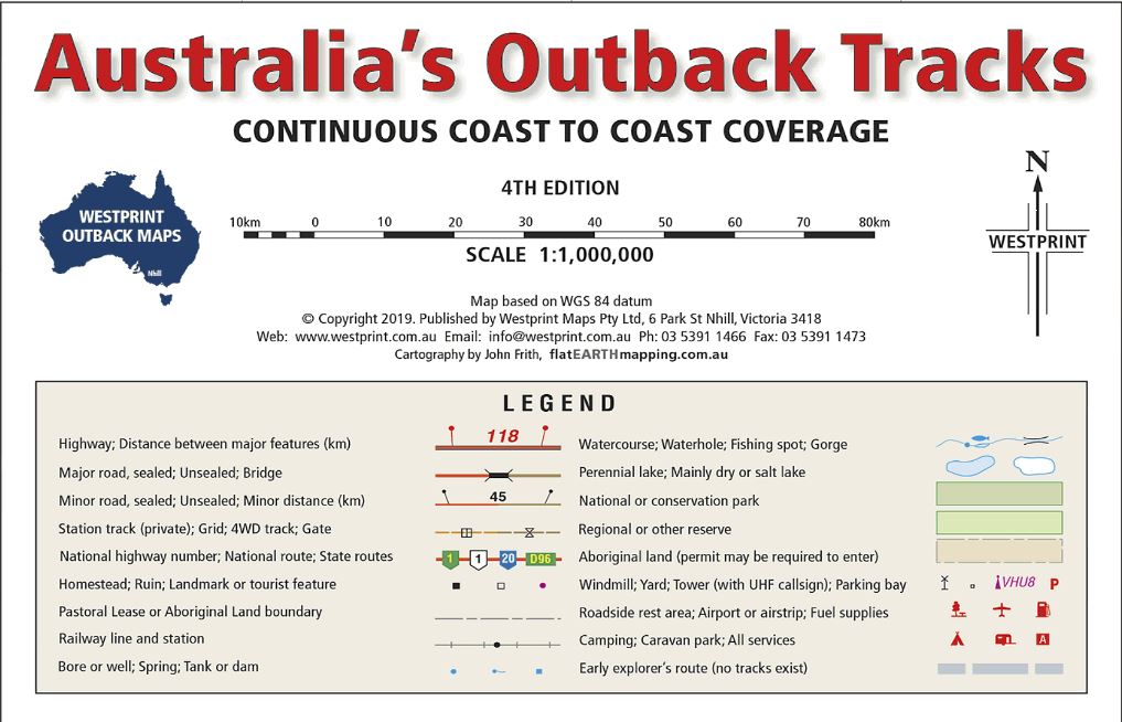 Westprint, a series of Outback Maps — GPSOZ